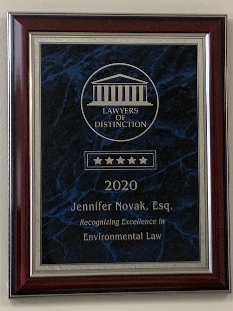 Recognized by Lawyers of Distinction | Jennifer F. Novak
